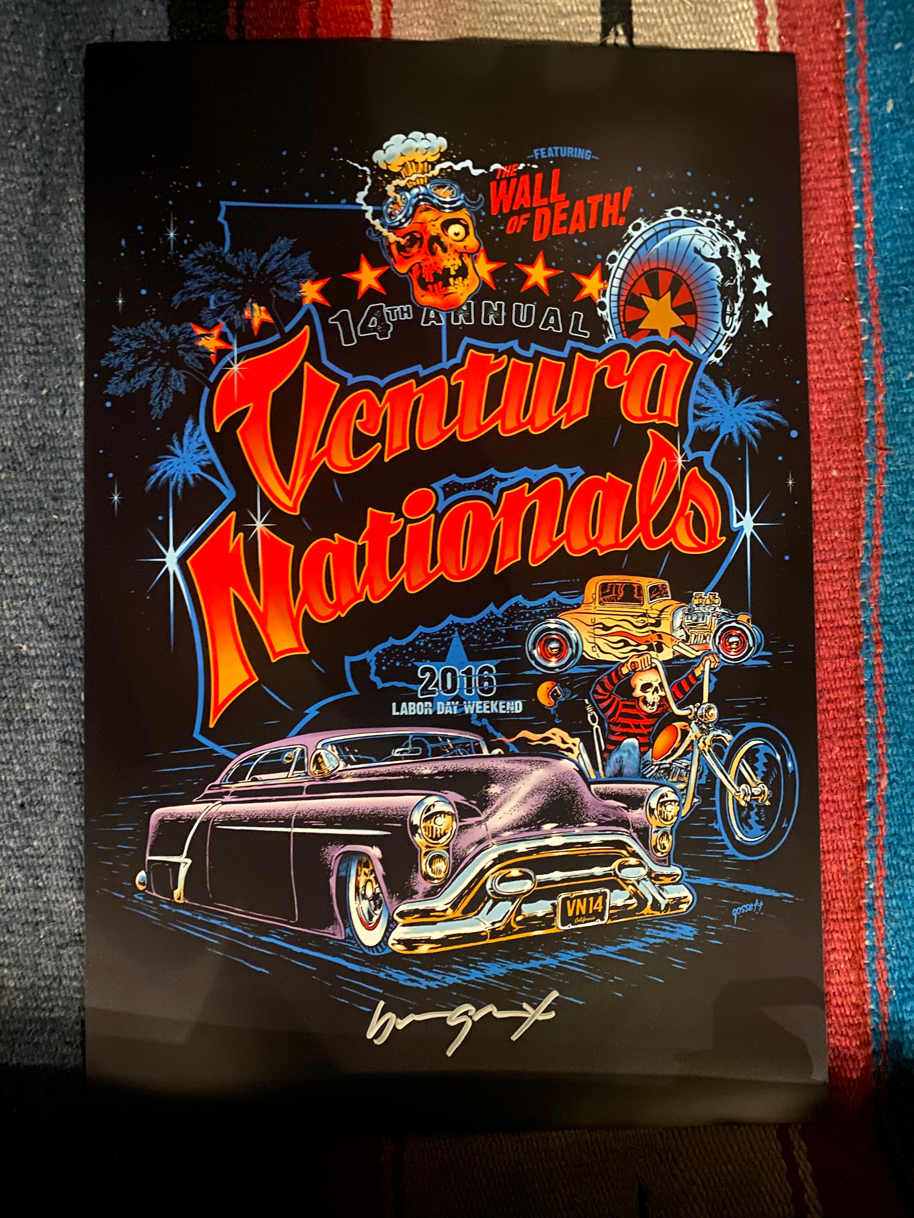 2016 Event Poster by Bruce Gosett – Ventura Nationals